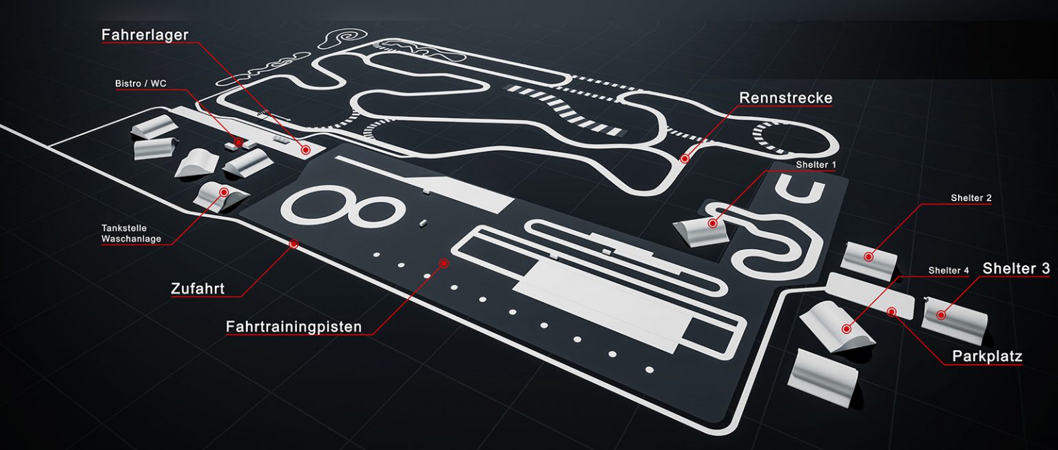 Rennstrecke und Flächen | Driving Center Groß Dölln